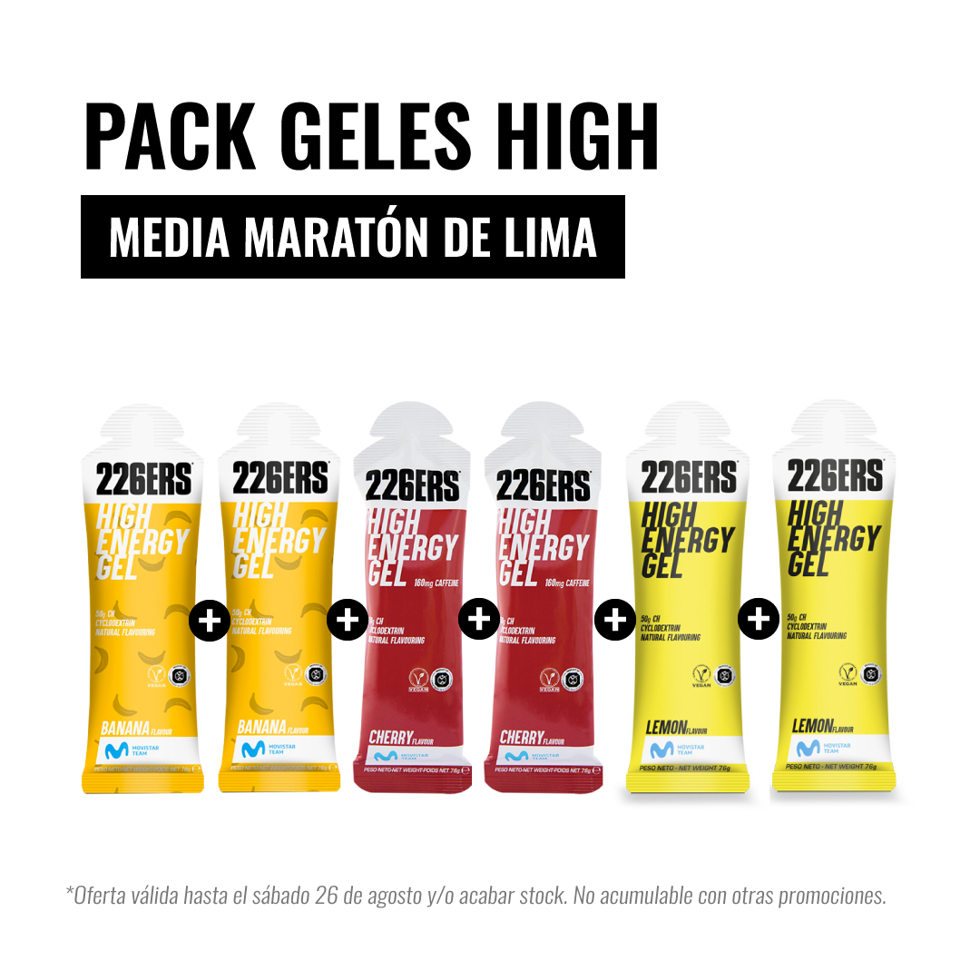 PACK- 6 ISOTONIC GEL MEDIA MARATÓN DE LIMA – 226ERS Perú